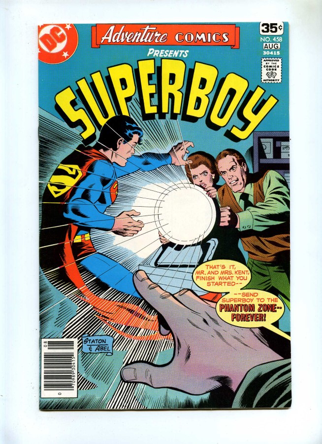 Adventure Comics 458 - DC 1978 - VFN - Superboy - Valleycomics
