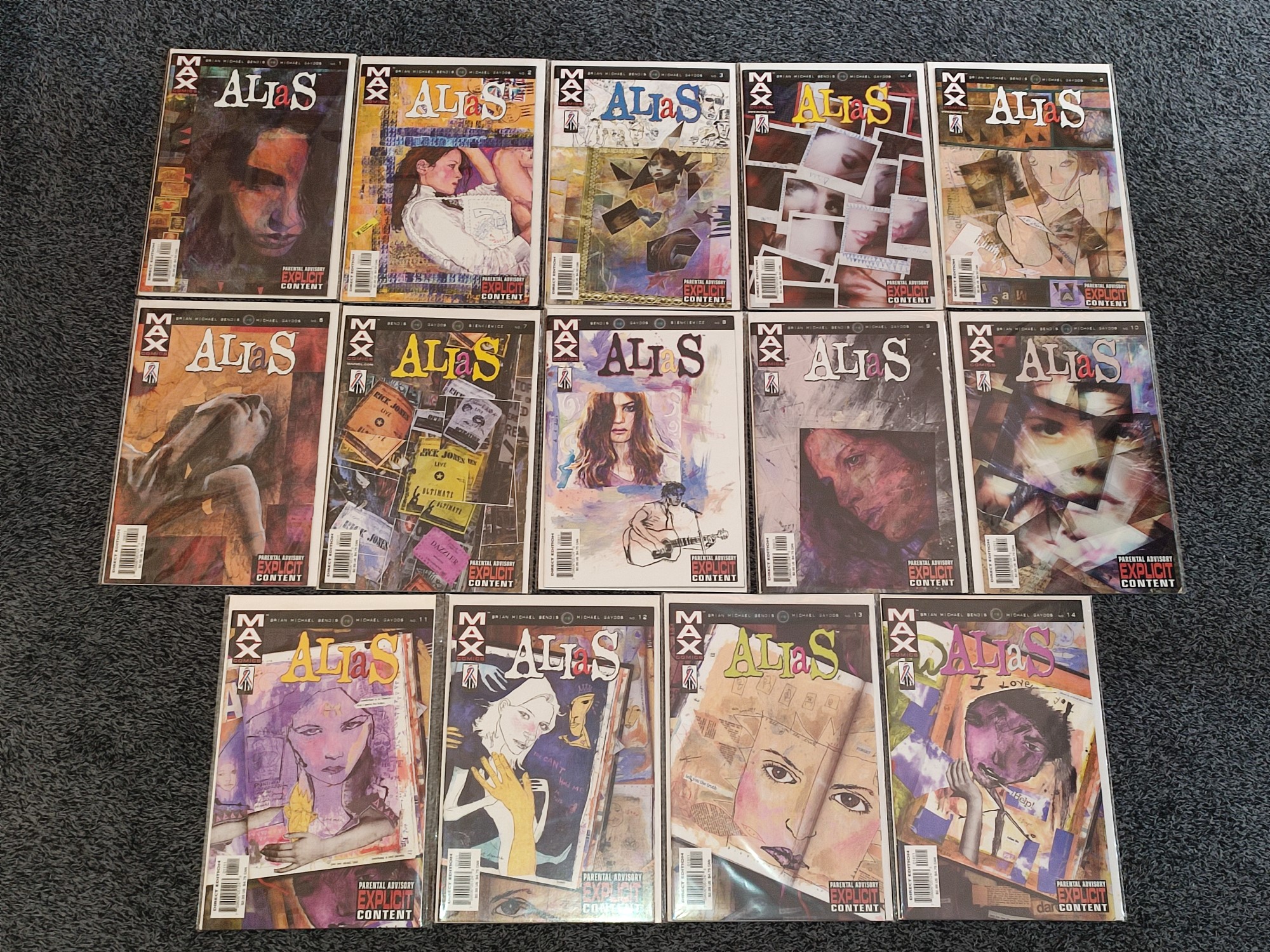 Alias #1 to #28 - Marvel 2001 - 28 Comic Complete Set - Valleycomics