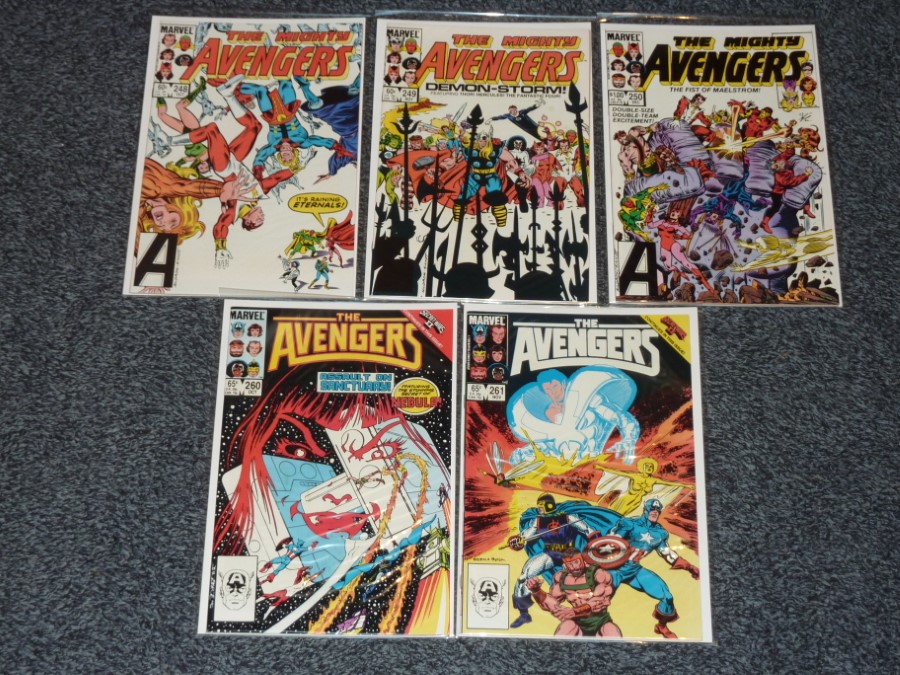 Avengers #248 #249 #250 #260 #261 - Marvel 1984 - 5 Comics - Valleycomics