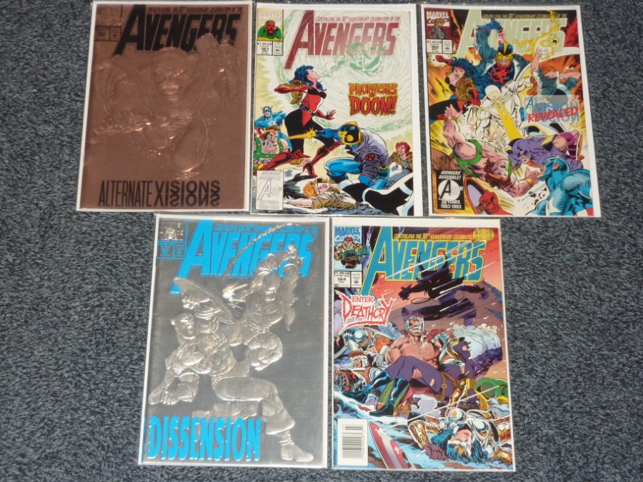 Avengers #360 #361 #362 #363 #364 - Marvel 1993 - 5 Comics - Valleycomics
