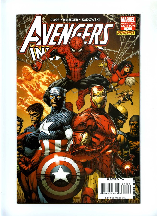 Avengers Invaders #1 - Marvel 2008 - David Finch variant cover ...