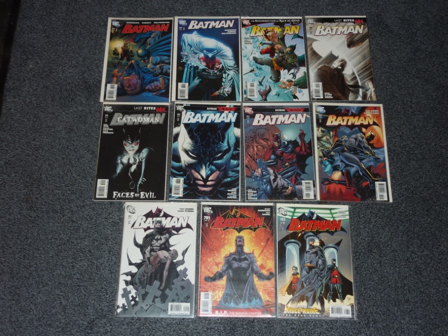 Batman #664 to #703 - DC 2007 - 11 Comics - Valleycomics
