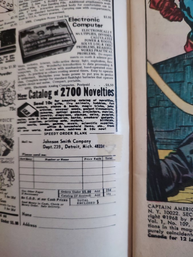 Captain America #109 - Marvel 1969 - Origin retold - Jack Kirby cover ...