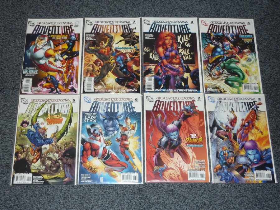 Countdown To Adventure #1 to #8 - DC 2007 - Complete Set - Valleycomics