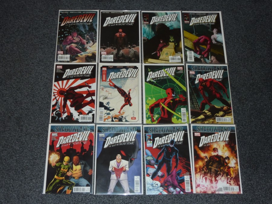 Daredevil #501 to #512 - Marvel 2009 - Complete 12 Comic Run - Valleycomics