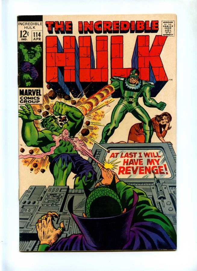 Incredible Hulk #114 - Marvel 1969 - Sandman & Mandarin | eBay UK