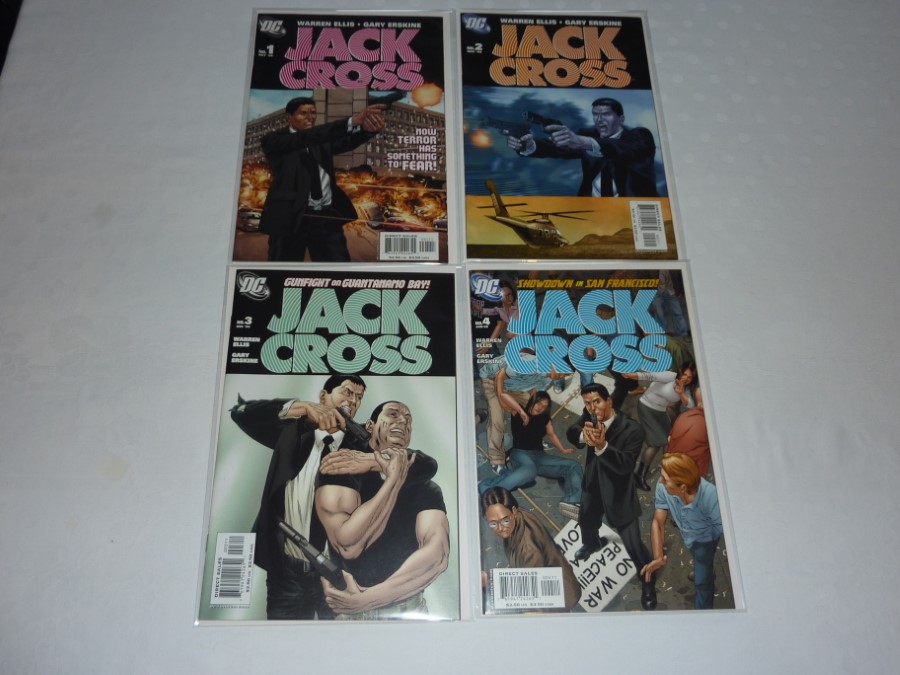 Jack Cross #1 to #4 - DC 2005 - Complete Set - Valleycomics