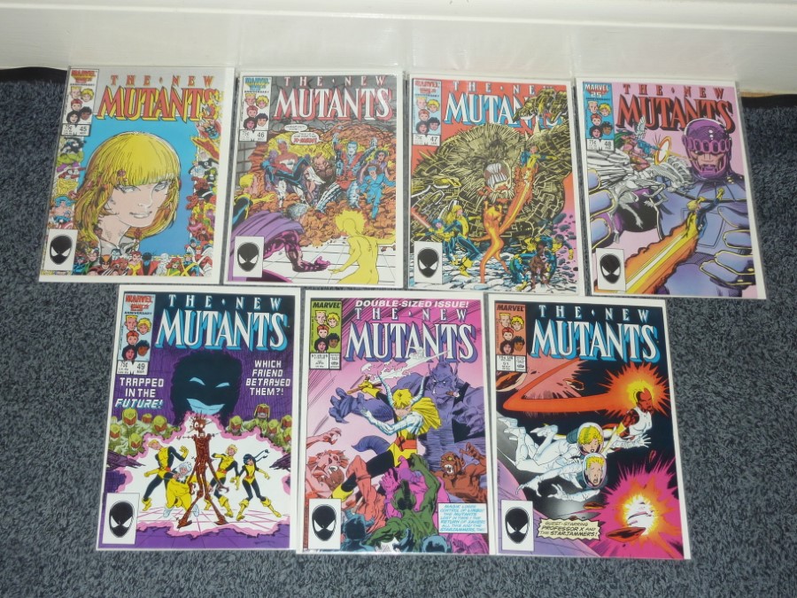 New Mutants #45 to #51 - Marvel 1986 - Valleycomics