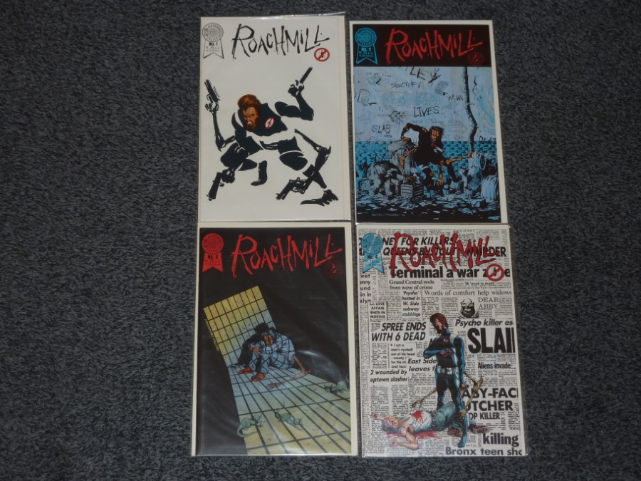 Roachmill #1 #2 #3 #4 - Blackthorne 1986 - 4 Comic Run - Valleycomics