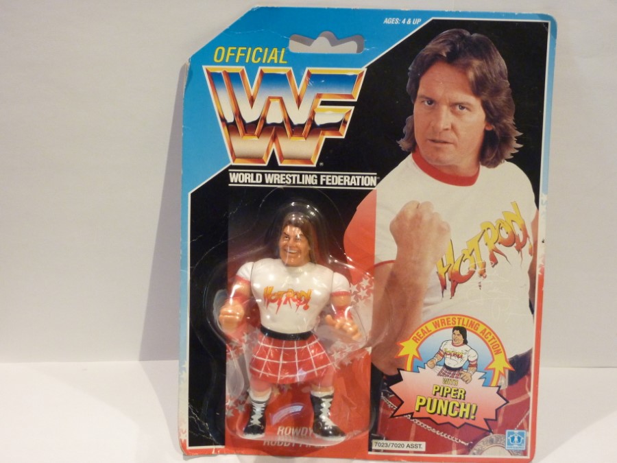 Rowdy Roddy Piper WWF - Hasbro 1990 - Series 2 - MOC - Wrestling Figure ...
