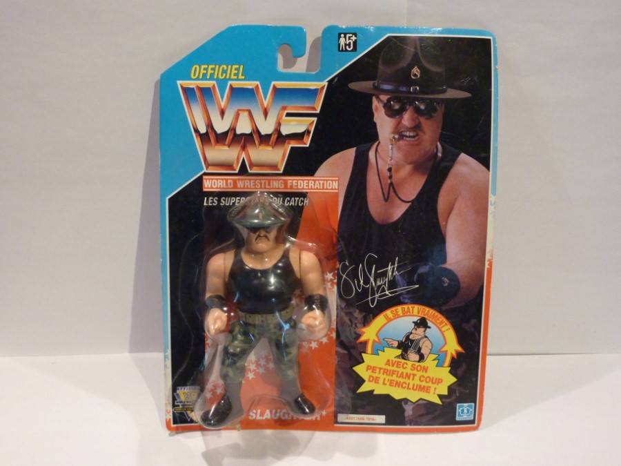 Sgt Slaughter WWF - Hasbro 1991 - Series 3 - MOC - Wrestling Figure ...