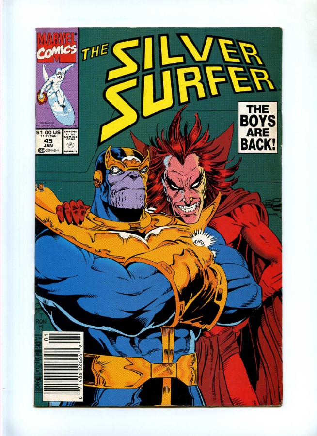 Silver Surfer #45 - Marvel 1991 - Origin of Infinity Gems - Thanos ...