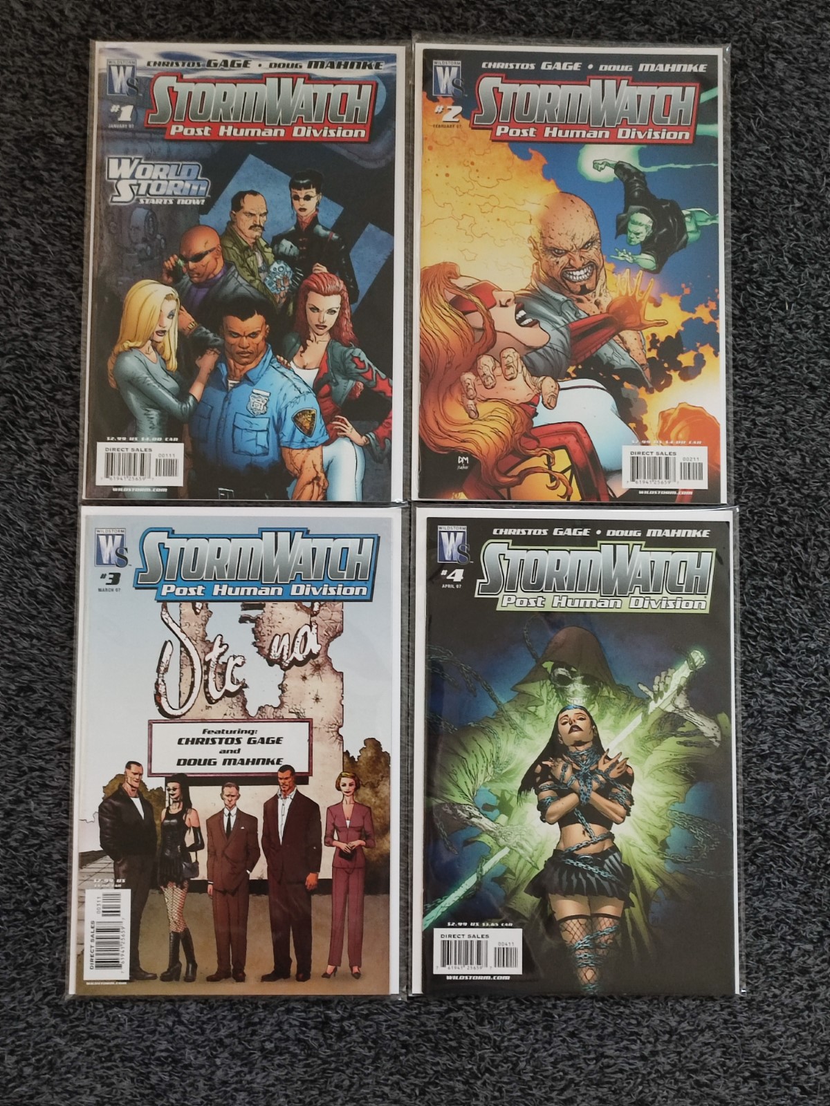 StormWatch PHD #1 #2 #3 #4 - Wildstorm 2006 - 4 Comic Run - Valleycomics
