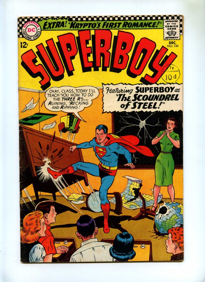Superboy #134 - DC 1966 - Valleycomics