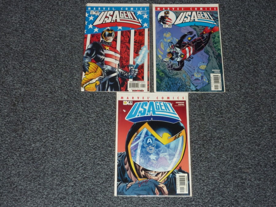 USAgent #1 to #3 - Marvel 2001 - Complete Set - Valleycomics