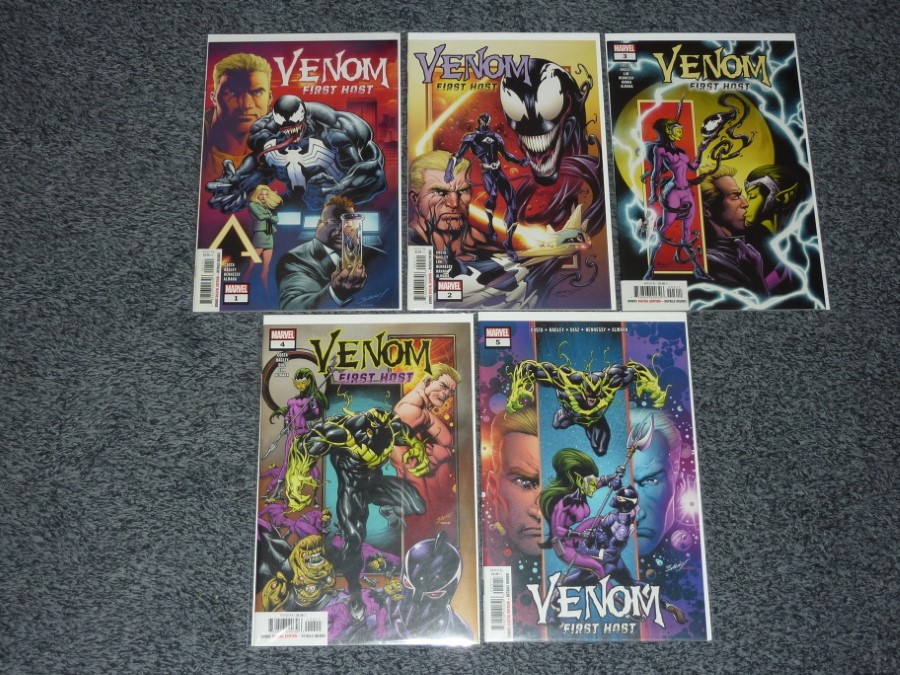 Venom First Host #1 #2 #3 #4 #5 Marvel 20189 Full Set - 1st App Tel-Kar ...