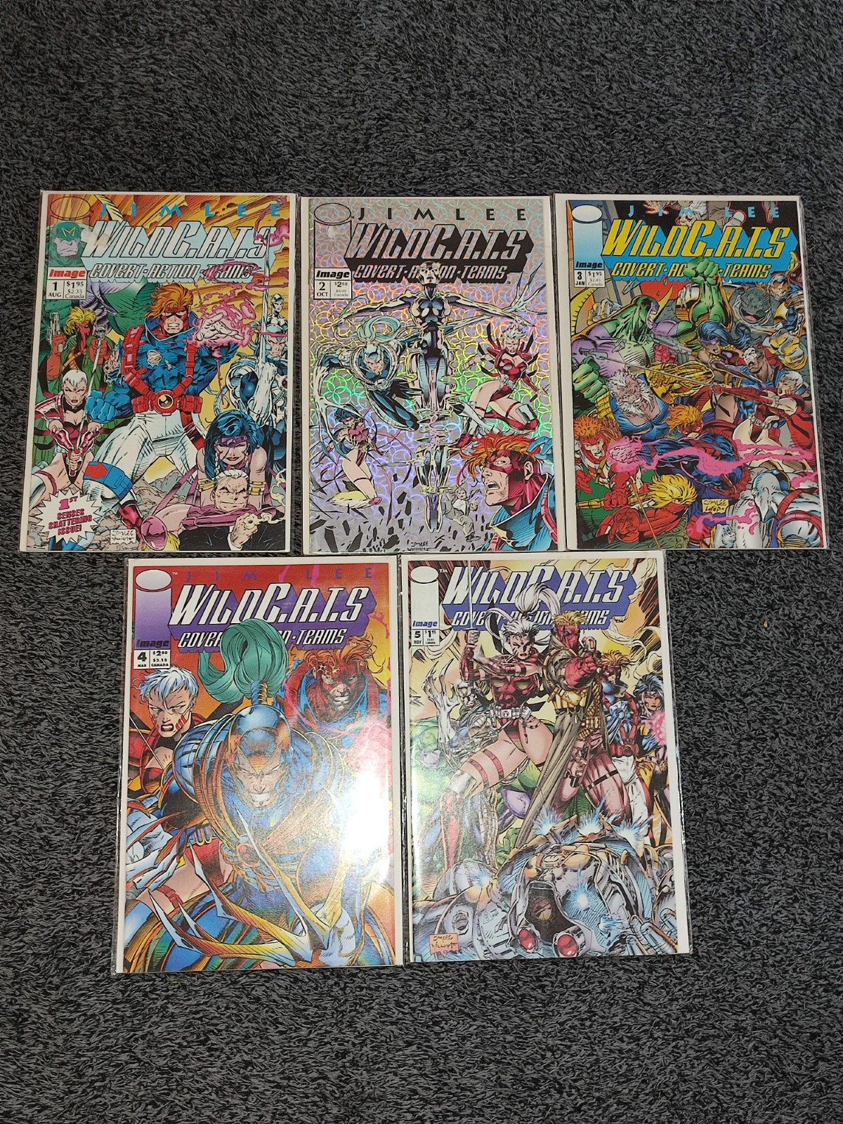 Wildcats #1 to #5 - Image 1993 - 5 Comic Run - Valleycomics