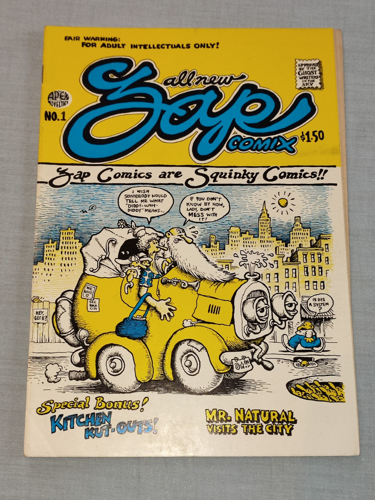 Zap Comix #1 - Apex - Robert Crumb Underground Comic - Valleycomics