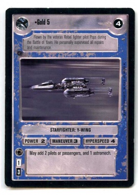 Star Wars CCG Premiere Limited - Decipher 1995 - Gold 5 - Starships ...