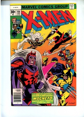 Uncanny X-Men #104 - Marvel 1977 - 1st Brief App Starjammers - Valleycomics